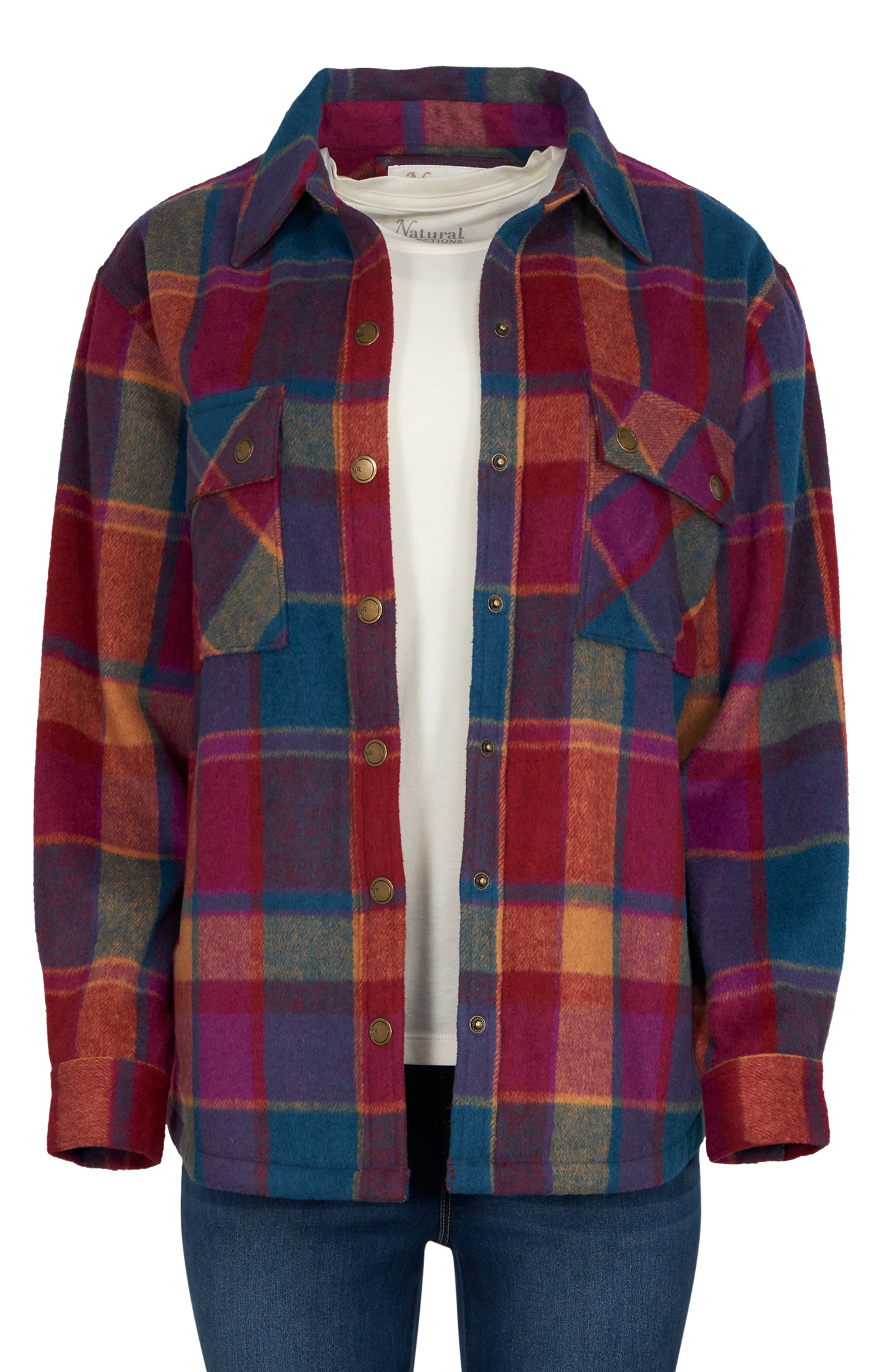 Natural Reflections Plaid Flannel Long-Sleeve Shacket | Cabela's